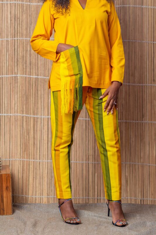 Aso-Oke Trousers Alone - Agbeke Alaso-oke